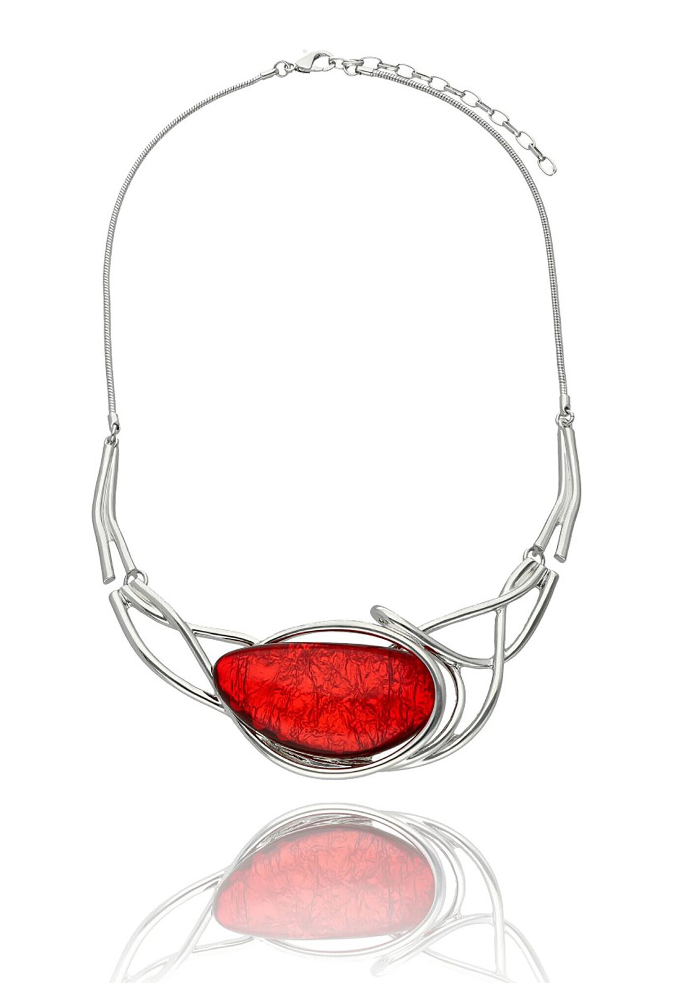 Colier cu piatra rosie FN99803A - eMAG.ro