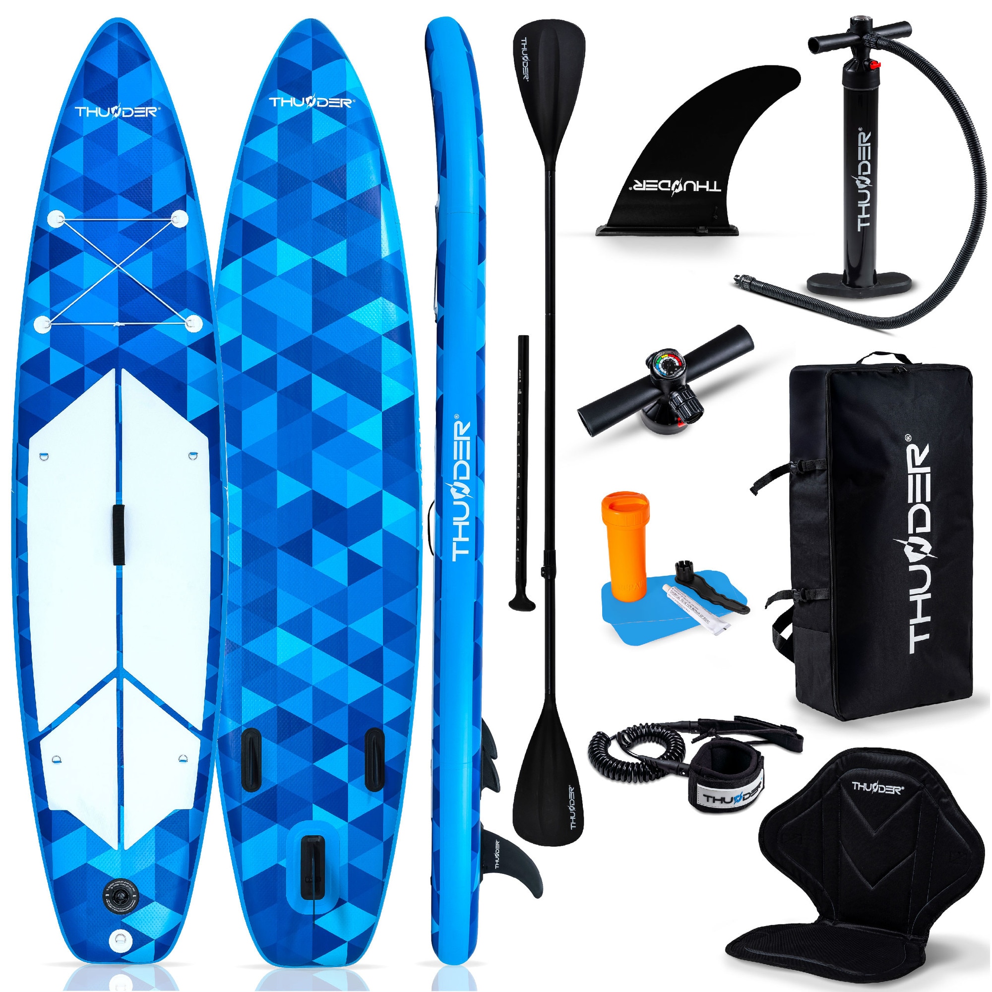 Set placă gonflabilă, Stand Up, PaddleBoard, Thunder NION, 320x75x15cm ...