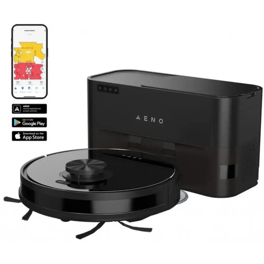 Aspirator robot AENO ARC0005S, 4000Pa, 3000 mAh, 120 m2, Cartografiere ...