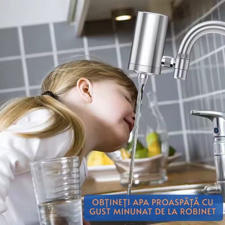 Filtru Profesional Purificare Apa la Robinet, Bucatarie sau Baie in 5 ...