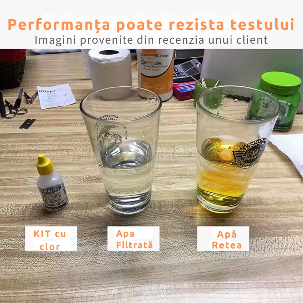 Filtru Profesional Purificare Apa la Robinet, Bucatarie sau Baie in 5 ...