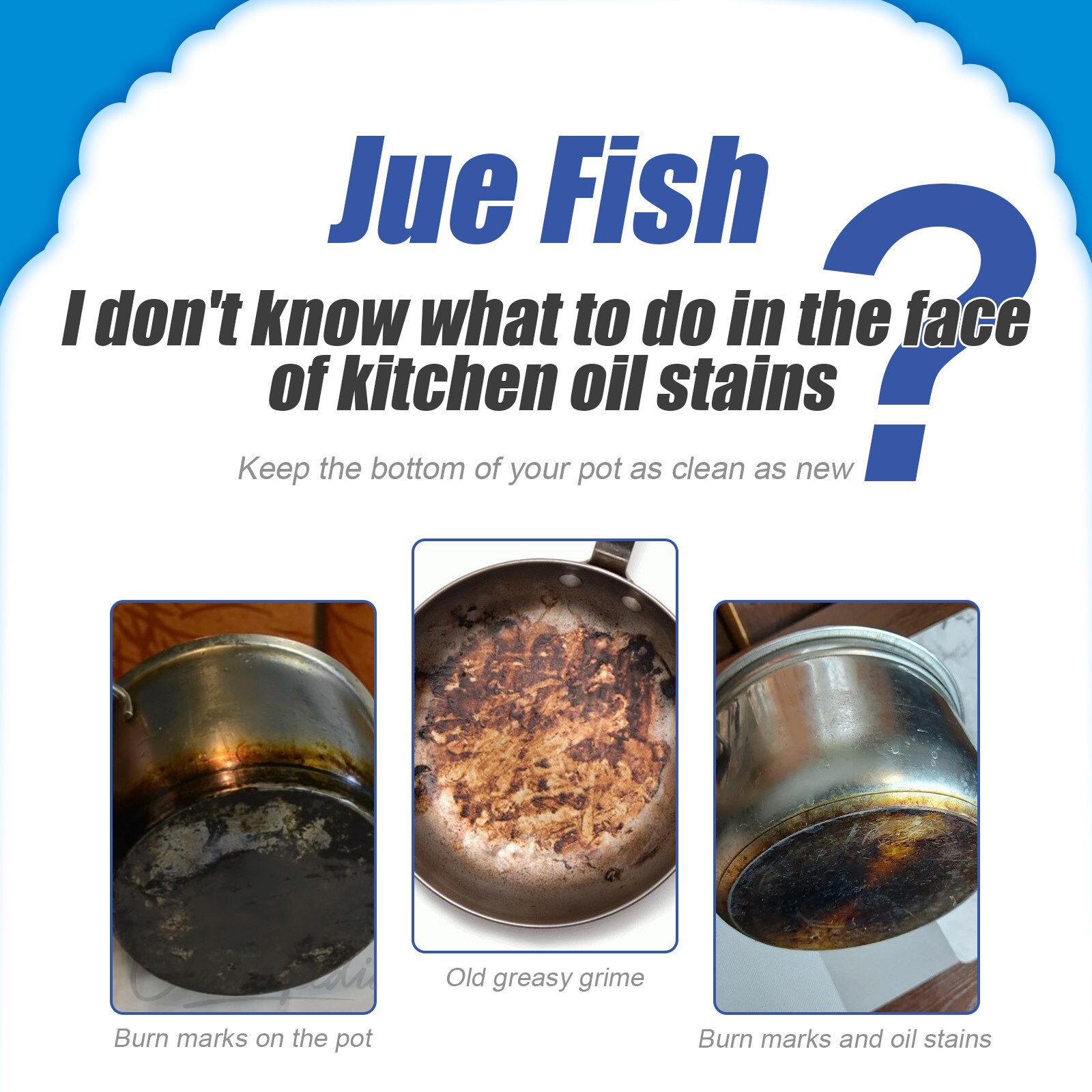 Set de curatare Jue-Fish pentru ustensile de bucatarie, agent de ...