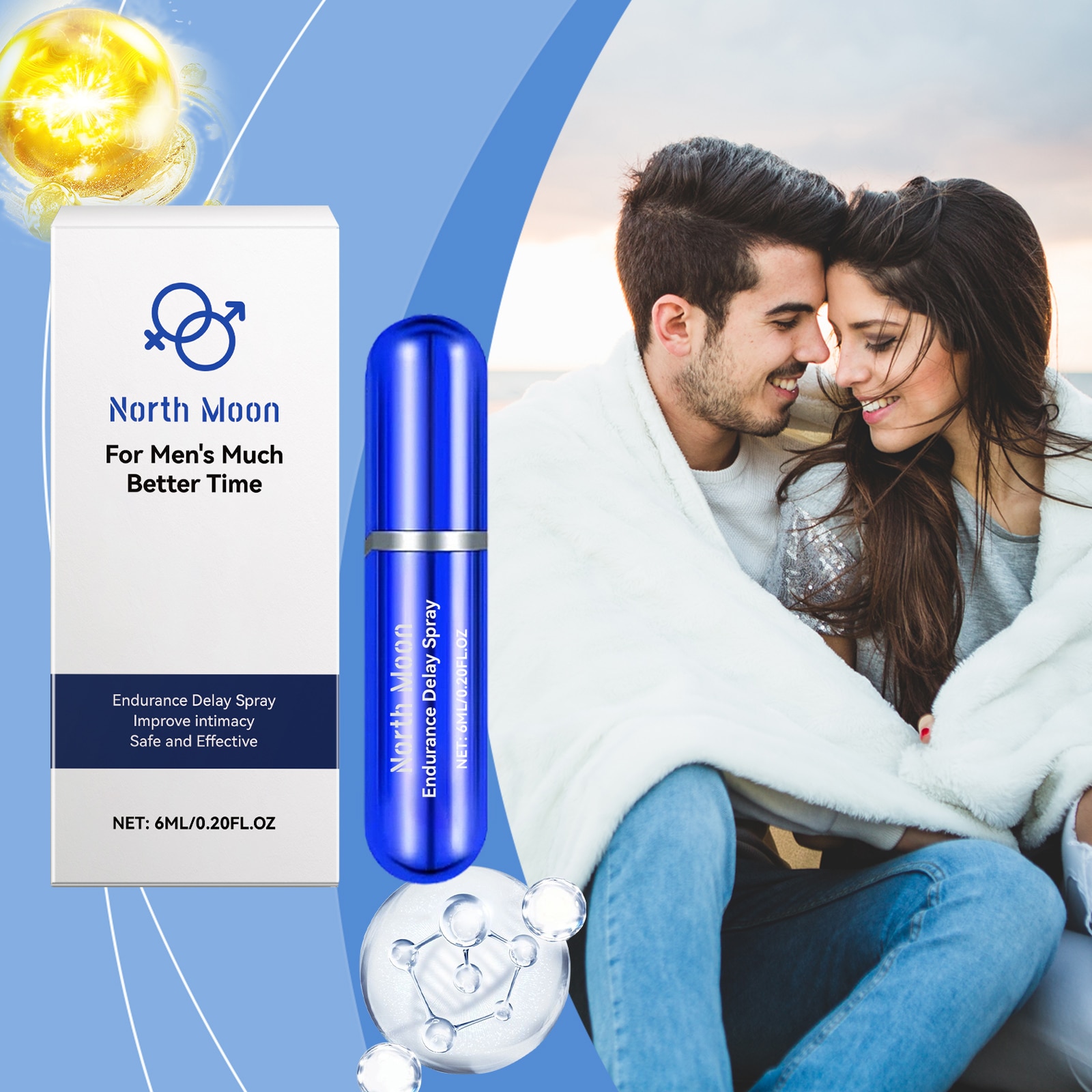 Spray de ingrijire corporala North Moon, formula delicata, cu glicerina ...