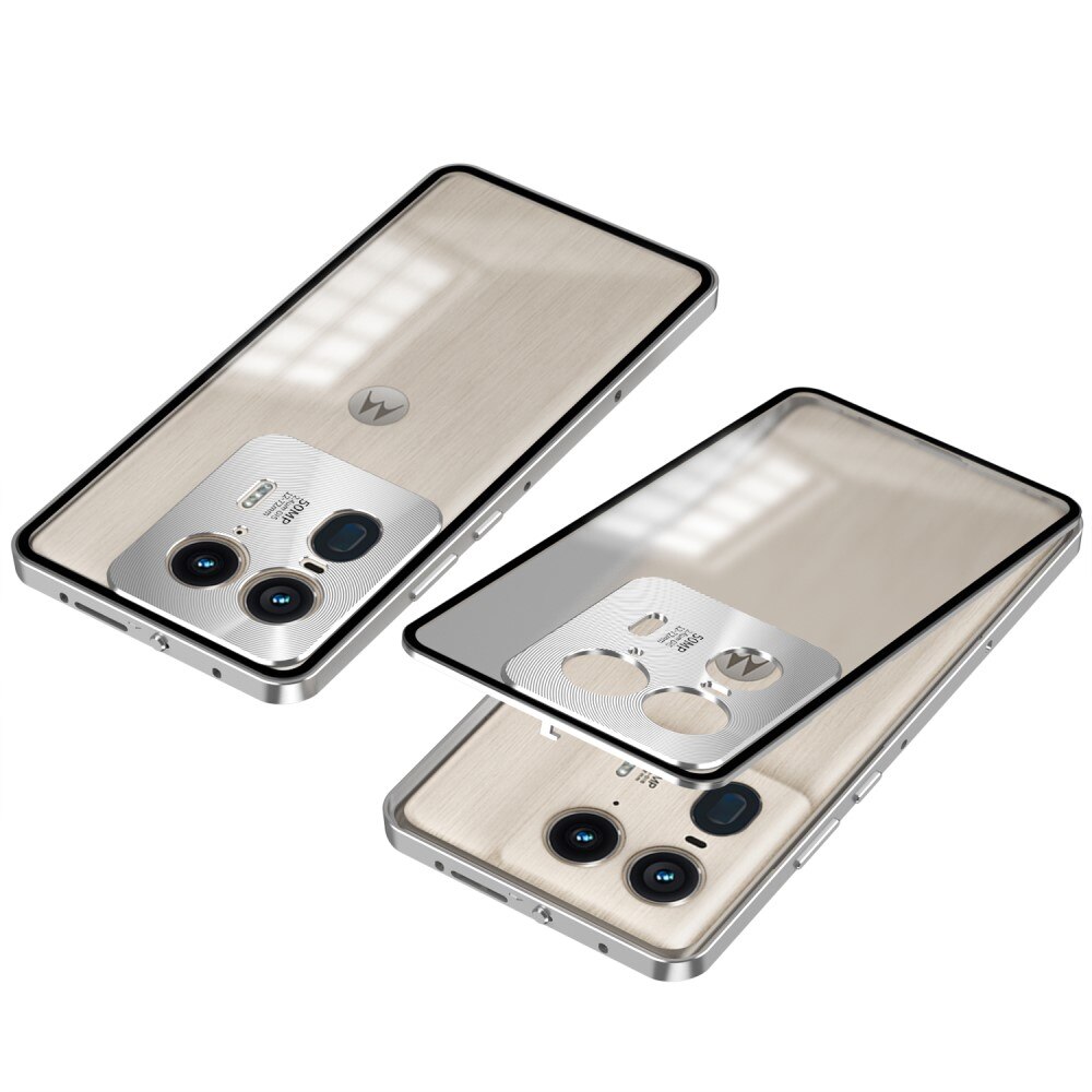 Carcasa telefon, XGSM, Frame Case, protectie completa, argintiu ...