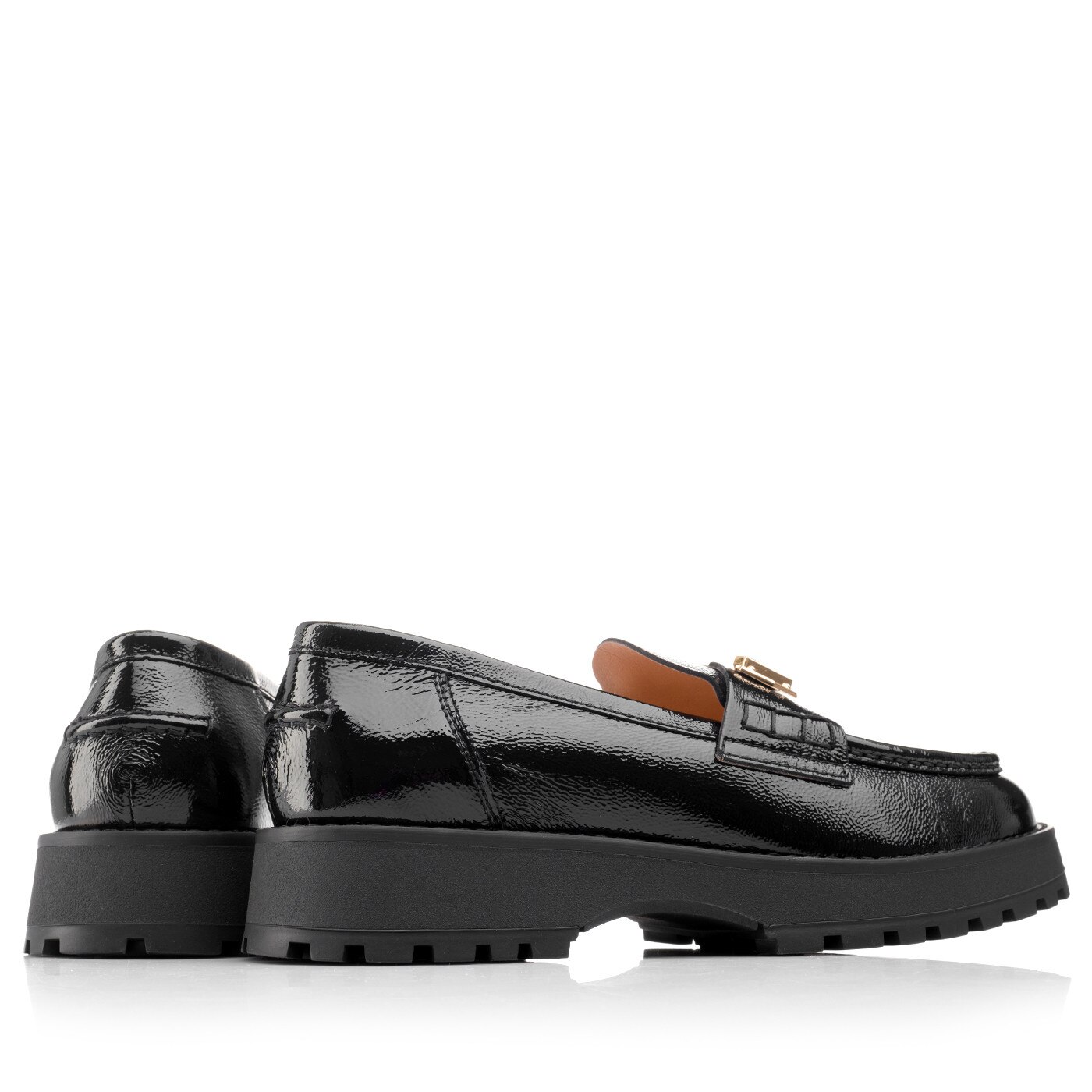 Pantofi dama, Musette, LONDON A254, Piele lacuita, Negru - eMAG.ro