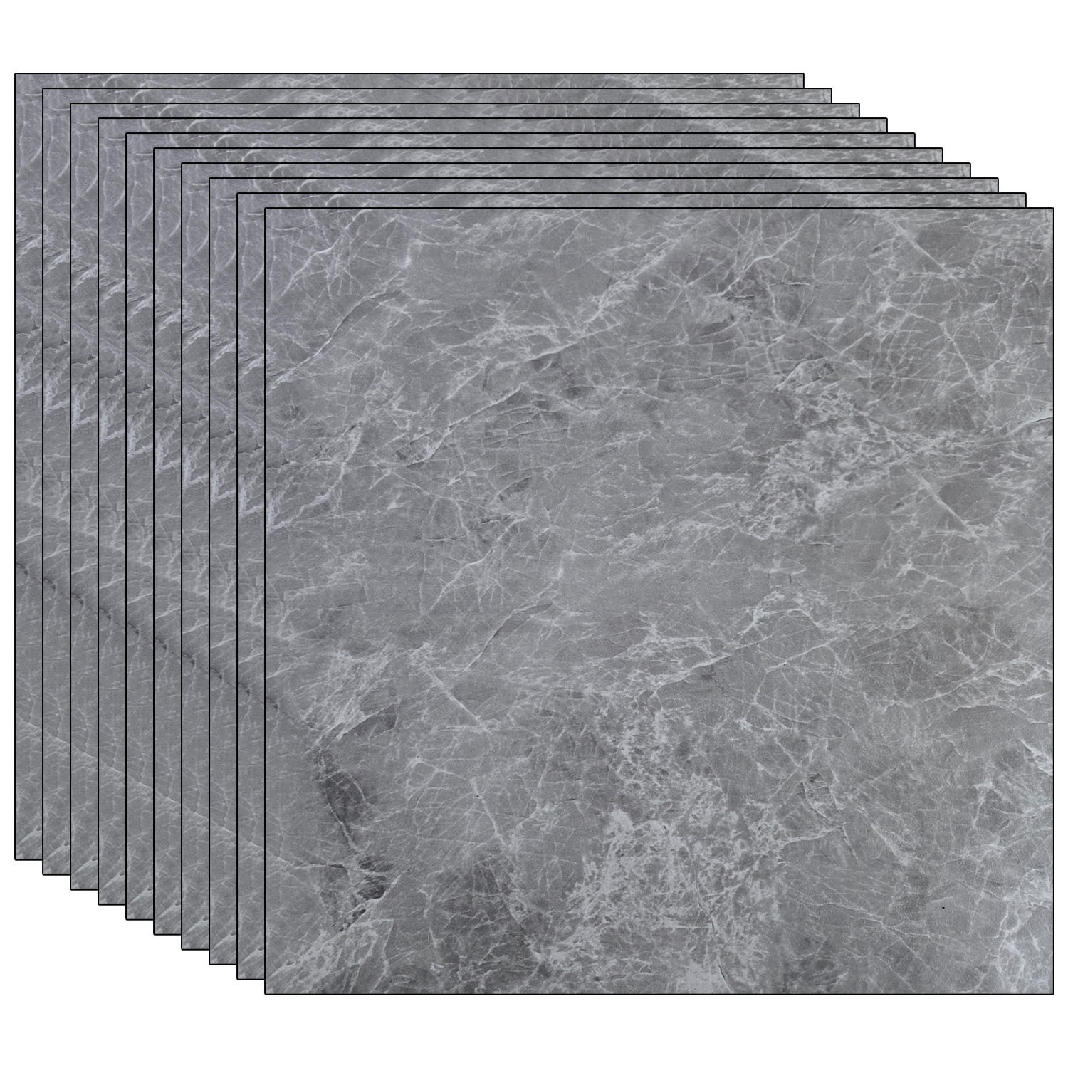 Set 24 x placi din PVC autoadezive pentru podea/perete NEXTLY ...