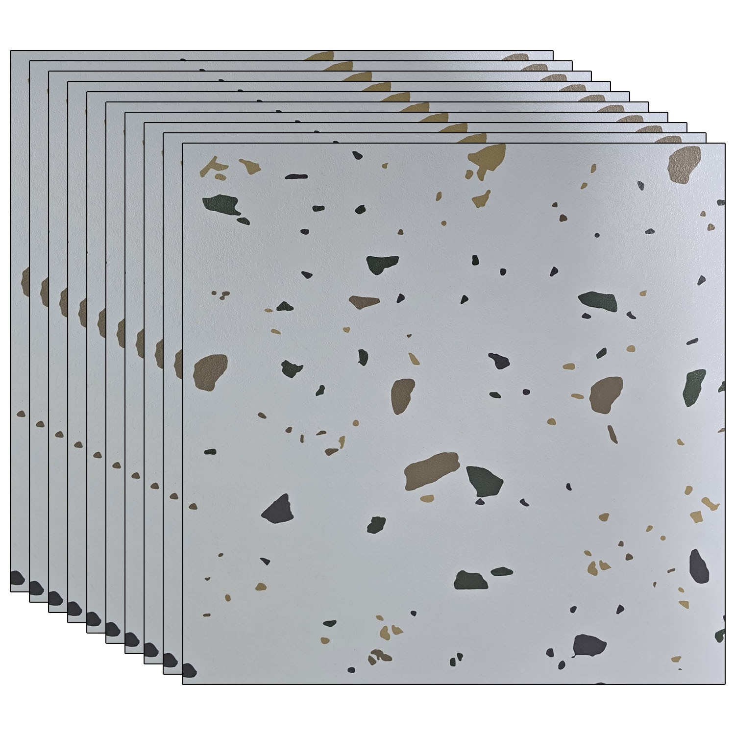 Set 24 x placi din PVC autoadezive pentru podea/perete NEXTLY ...