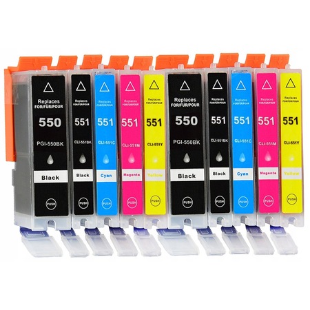 Set Cartuse Imprimante Compatibila cu Canon, Pixma IP IP7200, IP7240 ...