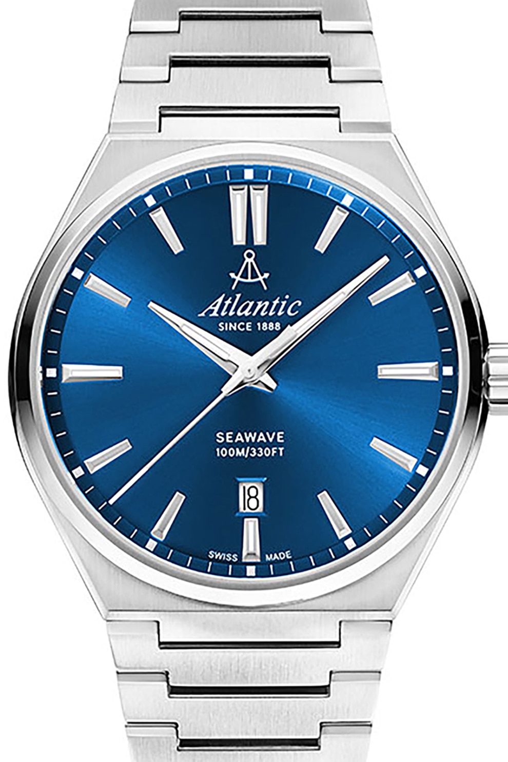 Atlantic, Ceas quartz de otel inoxidabil Seawave, Argintiu - eMAG.ro