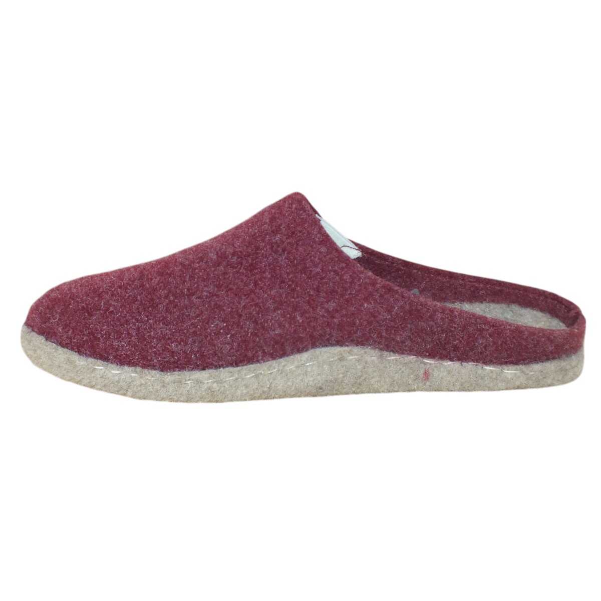 Papuci de casa pentru femei, Confort, din pasla, cu brant detasabil si ...