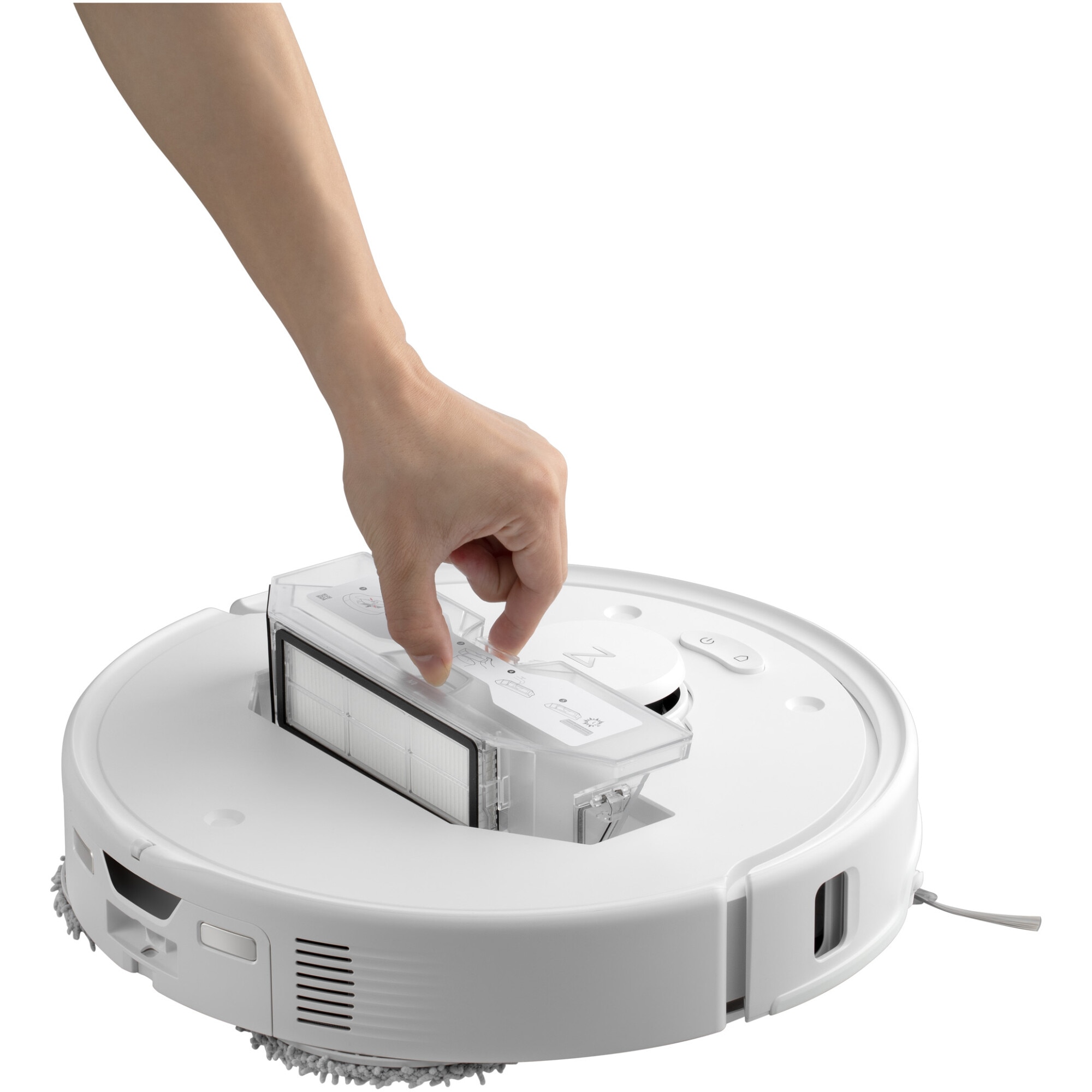 Роботизирана прахосмукачка Roborock Qrevo Curv 5A1 QRCS02-00, 18500 PA ...