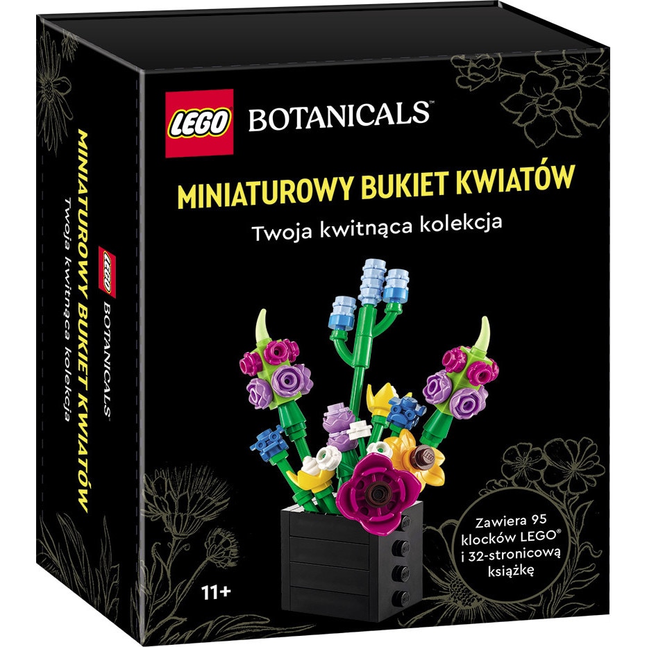 Set de constructie, LEGO, Botanicals, mini buchet flori, 111x131x56mm ...