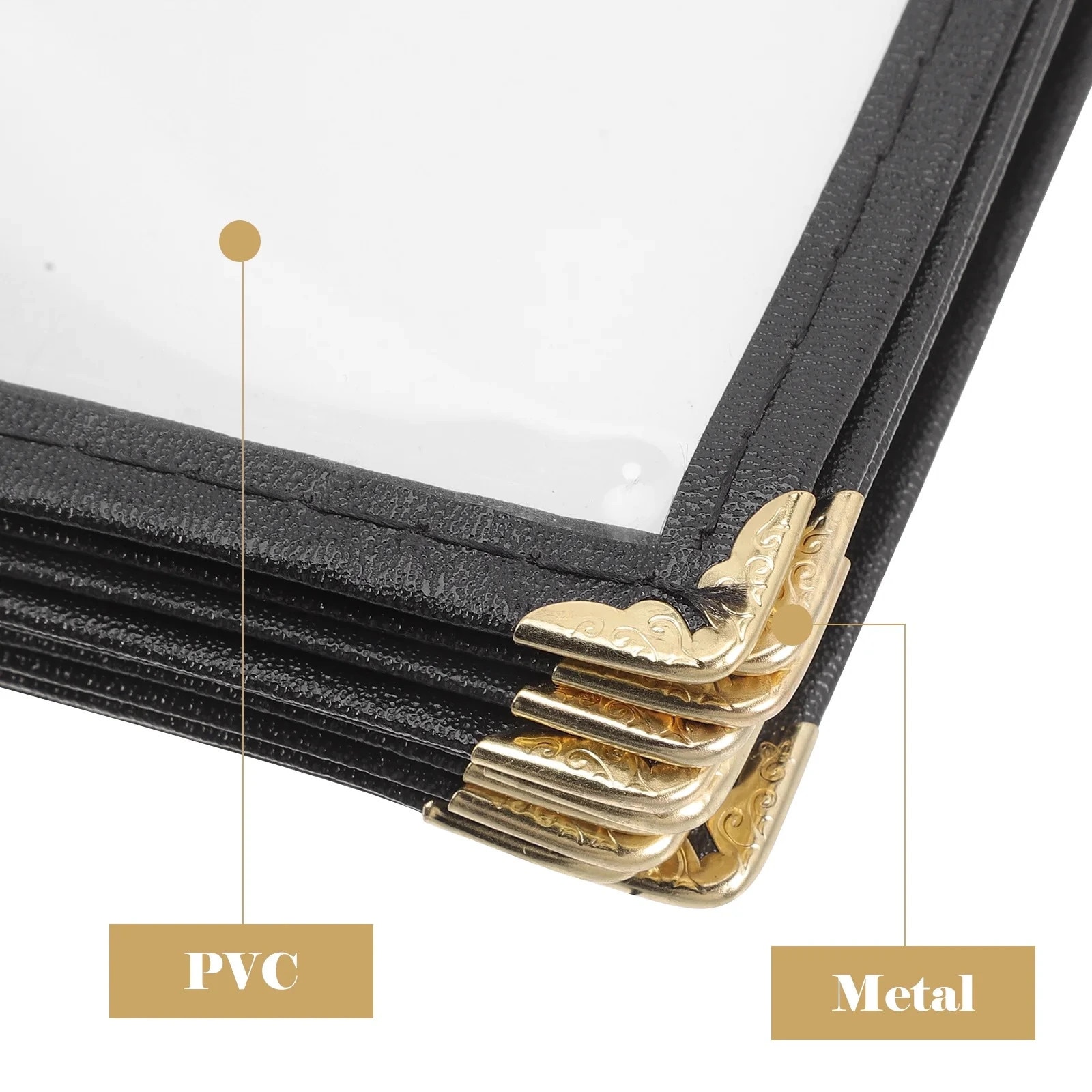 Coperta meniu transparenta din PVC, set 10 pagini, 32x23.5cm, culori ...