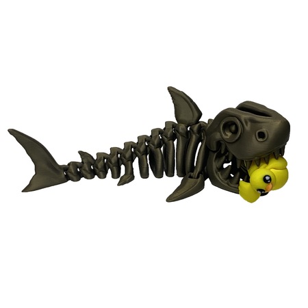 Jucarie Flexibila, Schelet Rechin cu mini-Ziglut, Dinozauri, Metalic ...