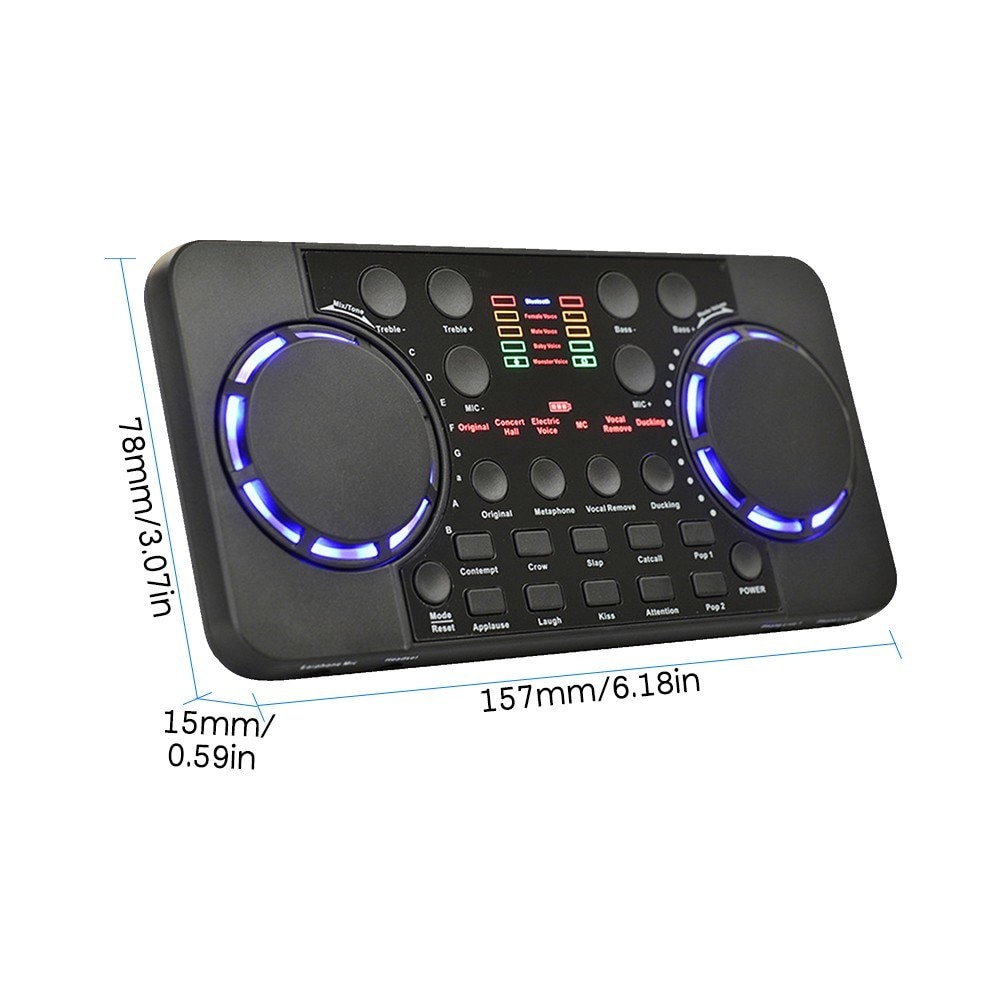 Placa de sunet Uudeals V300, multifunctională, 10 efecte sonore ...