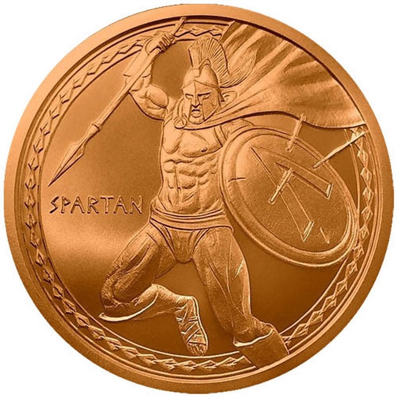 Moneda din Cupru Razboinic Spartan 1 oz - eMAG.ro