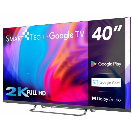 Televizor Smart Tech Google TV 40FG01V, 101 cm, Smart TV, Full HD, Wi-Fi, Bluetooth, Dolby Audio ...