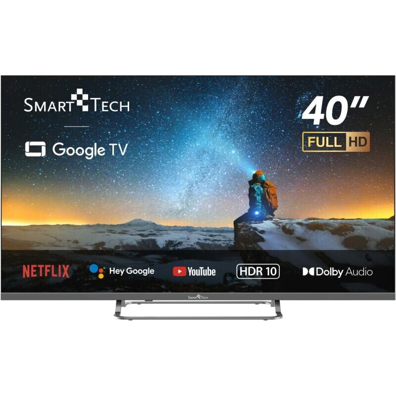 Televizor Smart Tech Google TV 40FG01V, 101 cm, Smart TV, Full HD, Wi ...