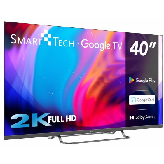 Televizor Smart Tech Google TV 40FG01V, 101 cm, Smart TV, Full HD, Wi ...