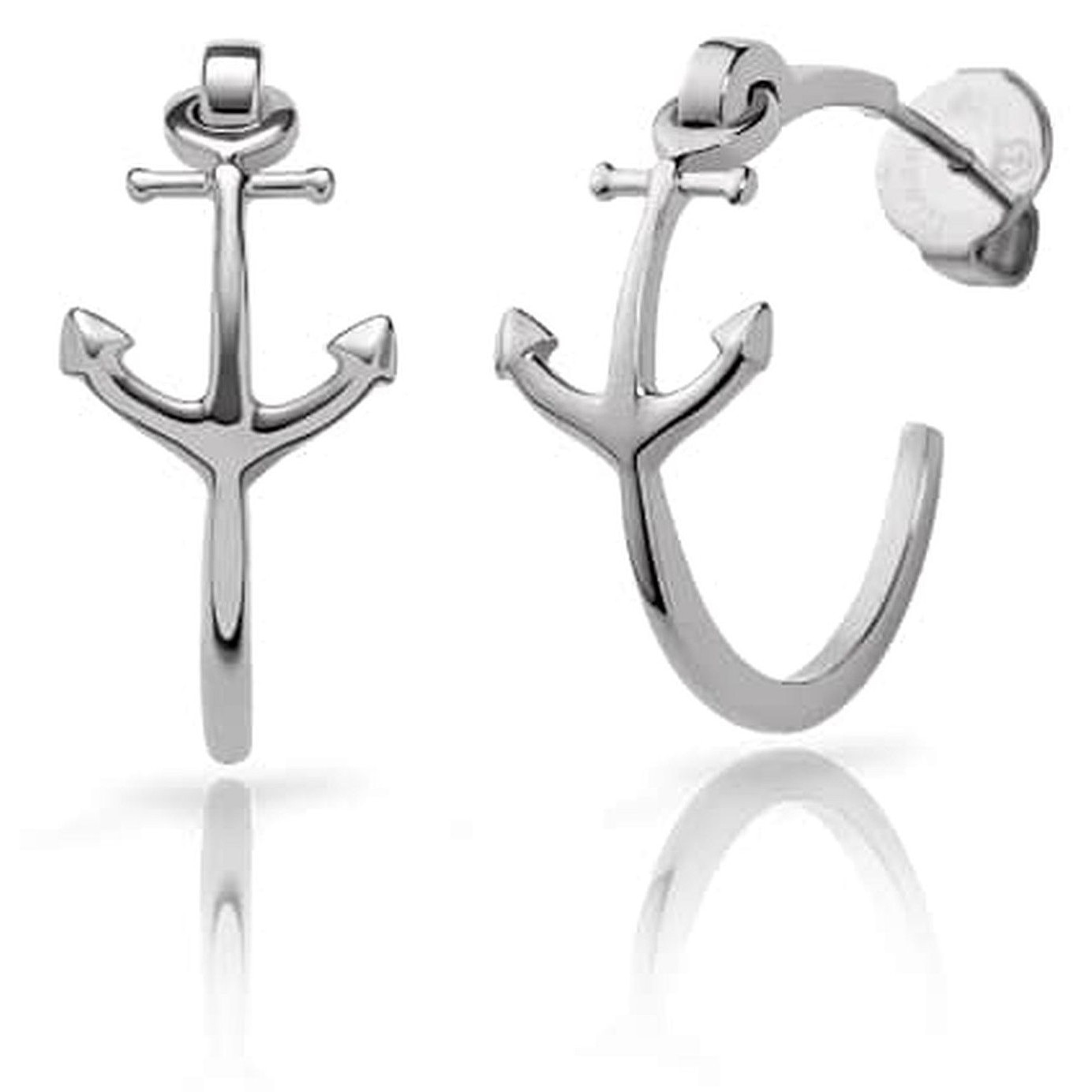 Cercei dama Paul Hewitt The Anchor II, argintiu, design ancora - eMAG.ro