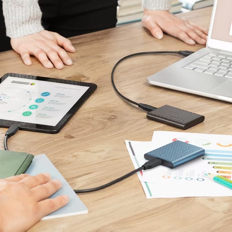 Hard disk extern Portabil SSD, 4TB, USB 3.0, pentru PC, Mac, Desktop ...