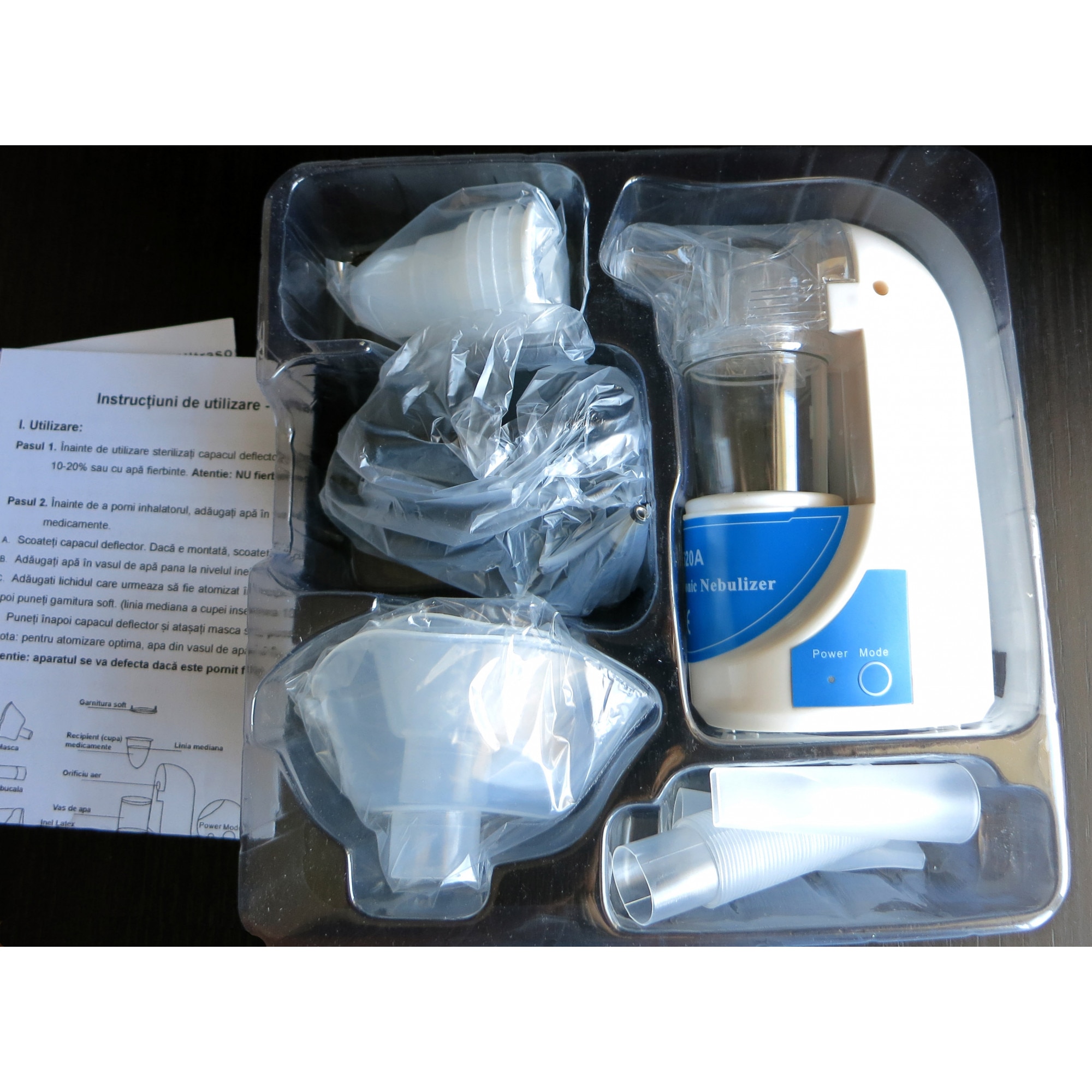 Aparat aerosoli cu ultrasunete silentios pentru copii si adulti ...