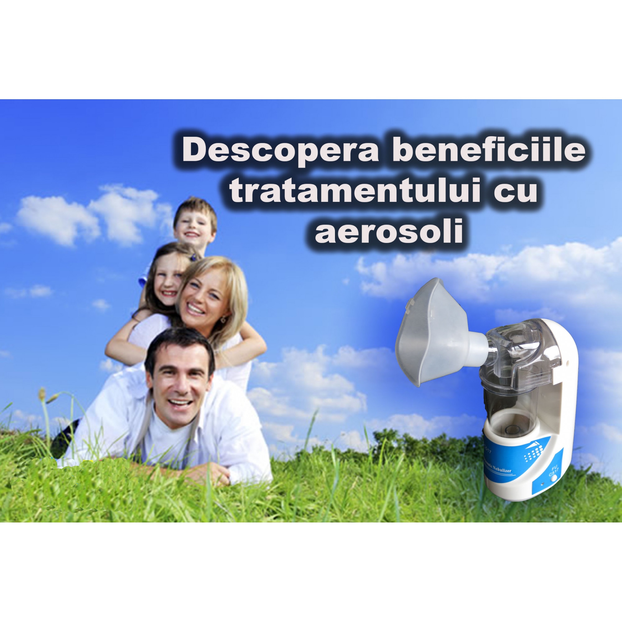 Aparat aerosoli cu ultrasunete silentios pentru copii si adulti ...