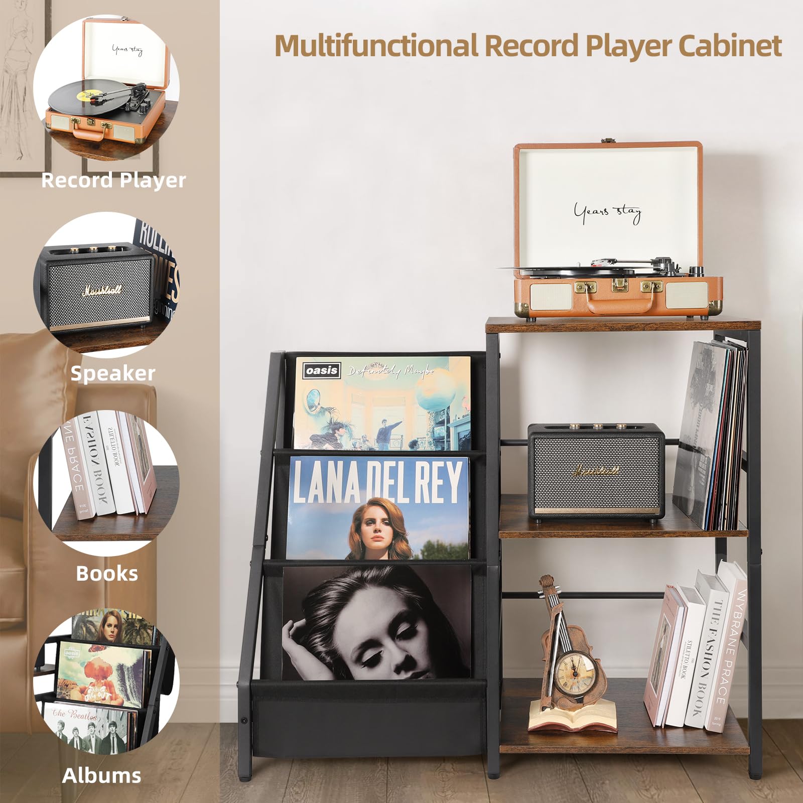 Suport Pick-Up, Dulap pentru Discuri, Suport Vinil Metalic, Suport ...