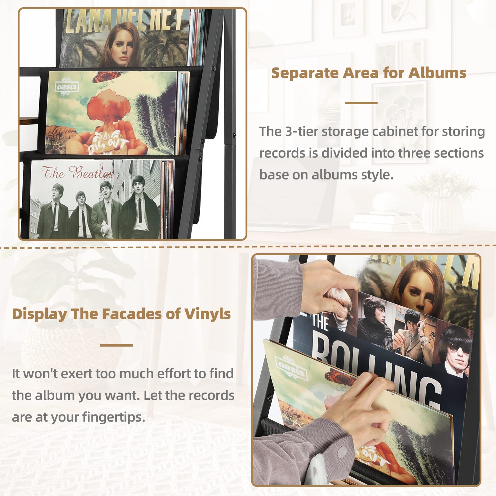Suport Pick-Up, Dulap pentru Discuri, Suport Vinil Metalic, Suport ...