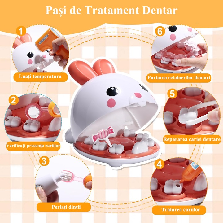 Set Dentist Yagizaai pentru Joc Simbolic, 31 Piese - Instrumente ...