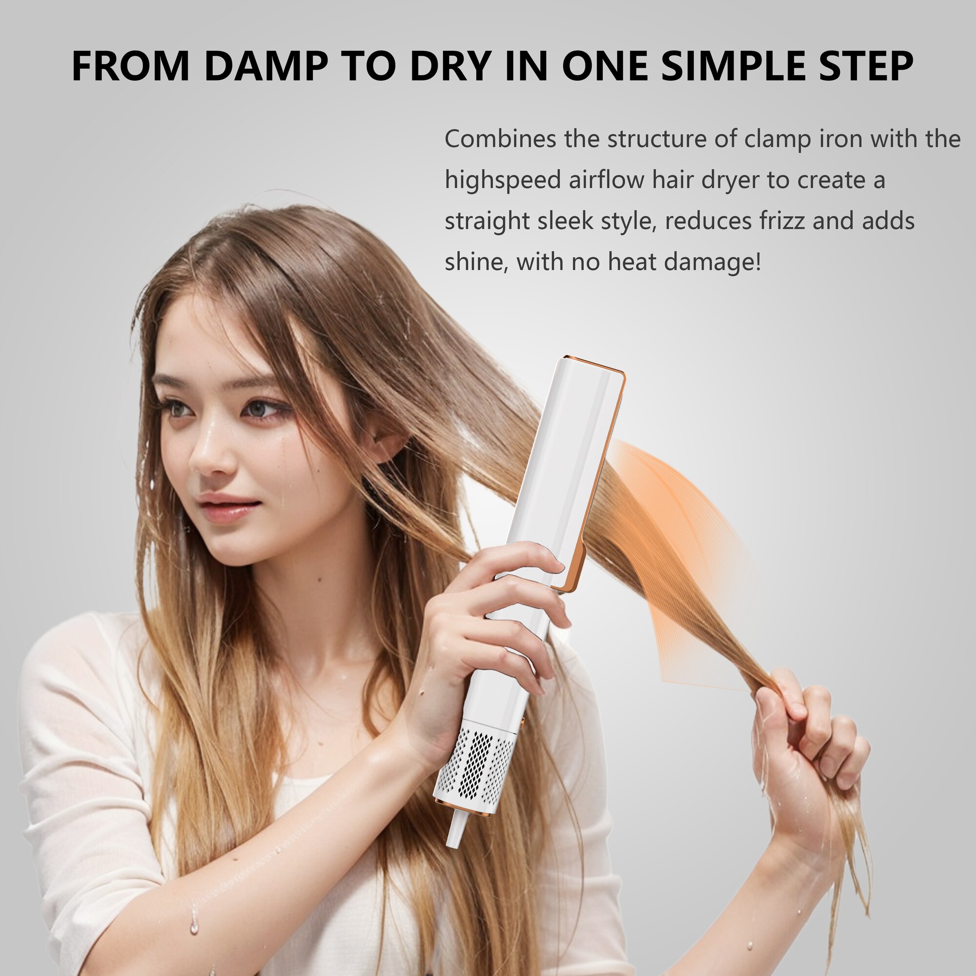 Placa/Aparat De Par Mesky 2 in 1: Uscare Si Indreptare Cu Aer, Antifriz ...