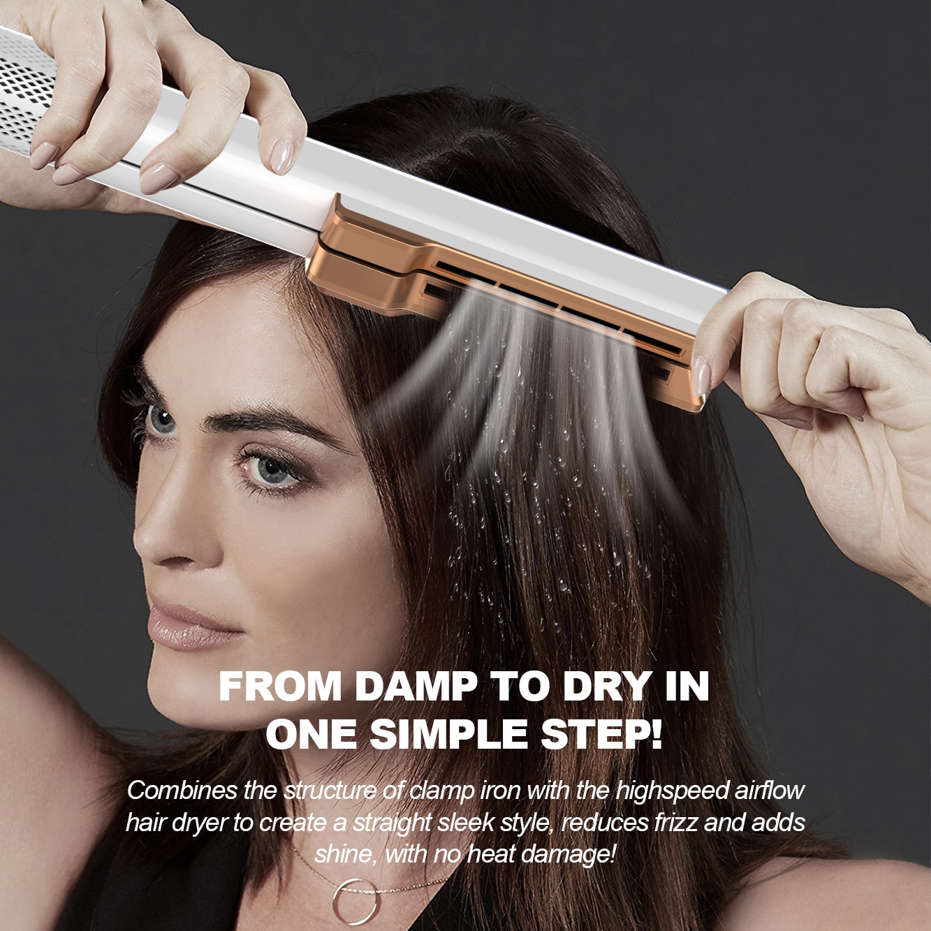 Placa/Aparat De Par Mesky 2 in 1: Uscare Si Indreptare Cu Aer, Antifriz ...