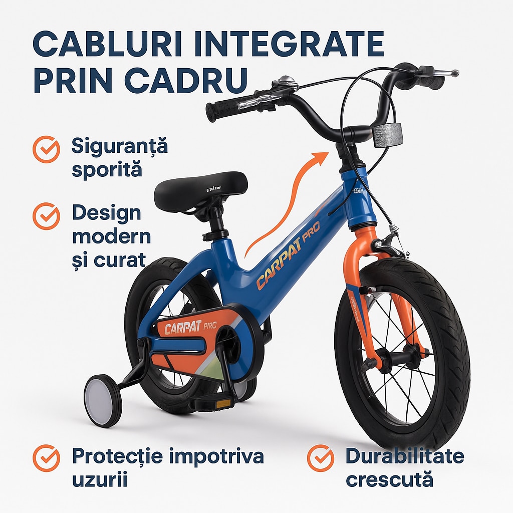 Bicicleta MTB pentru copii 4-6 ani Carpat Pro JSX16122, cadru din ...