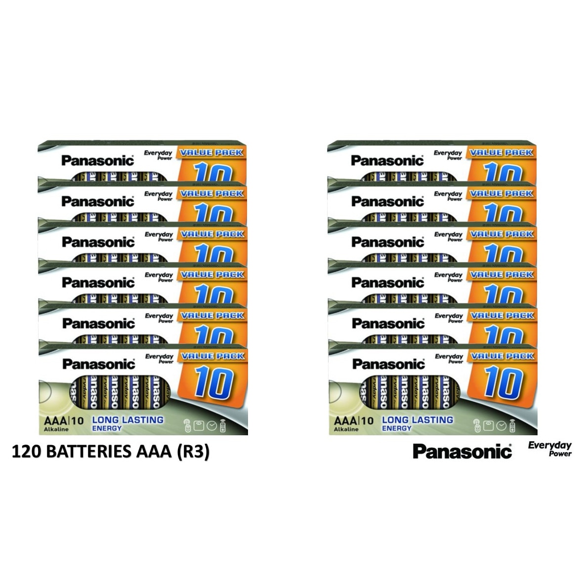 Set baterii Panasonic AAA 120 Buc - eMAG.ro