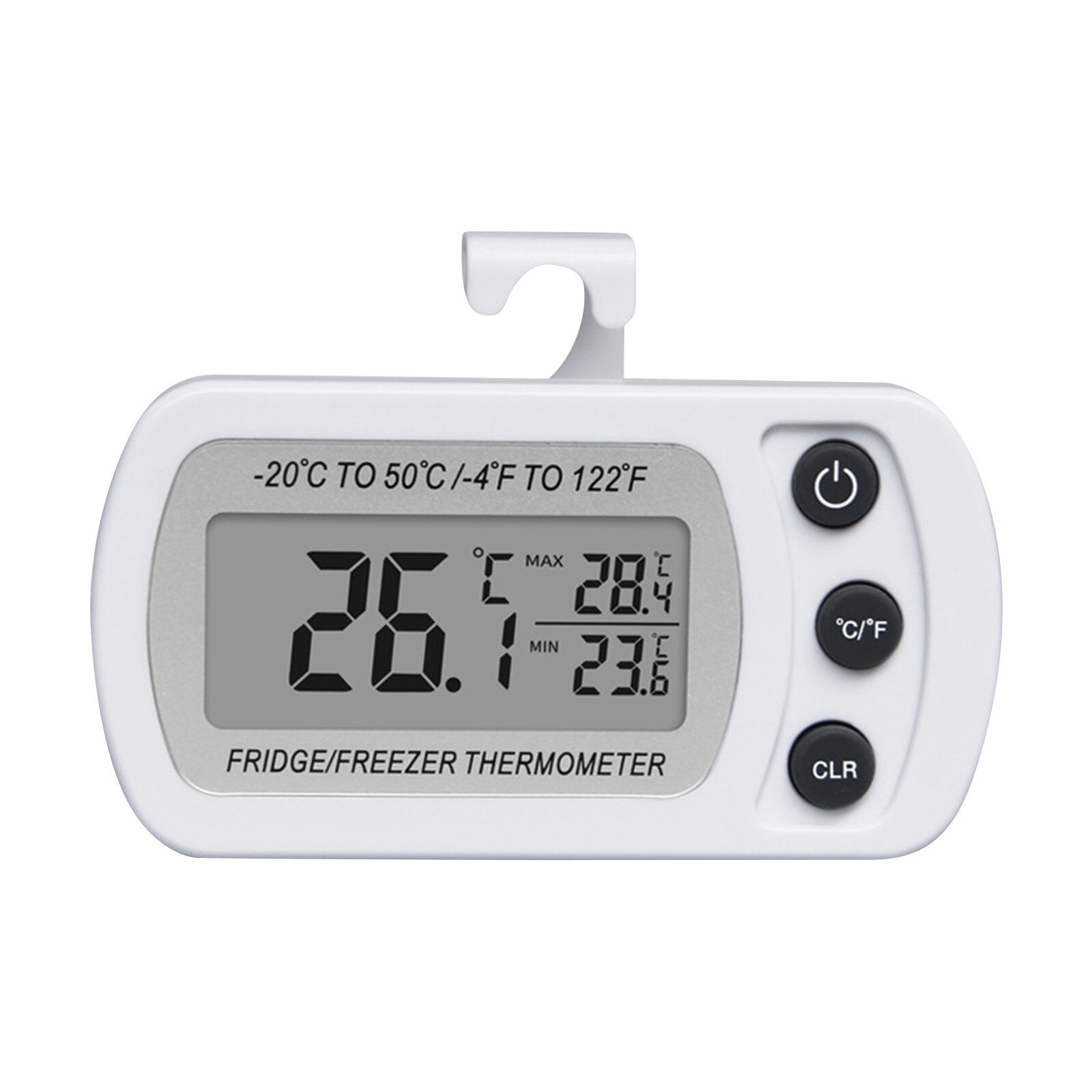 Termometru digital pentru frigider si congelator, waterproof, 3 butoane ...