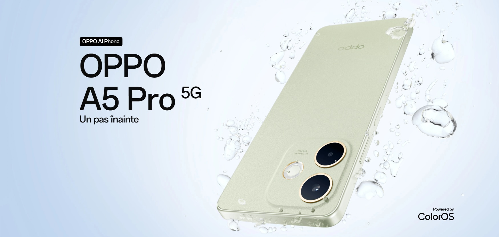 Telefon mobil OPPO A5 Pro, Dual SIM, 8GB RAM, 256GB, 5G, Black Brown ...