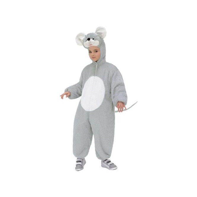 Costum carnaval pentru copii, Widmann, Model Soricel, 113 cm, Alb/Gri ...