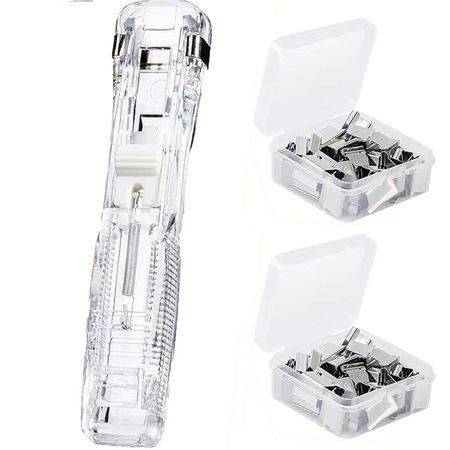 Clipsuri metalice reutilizabile de culoare argintie, dimensiune 15x10x5 ...