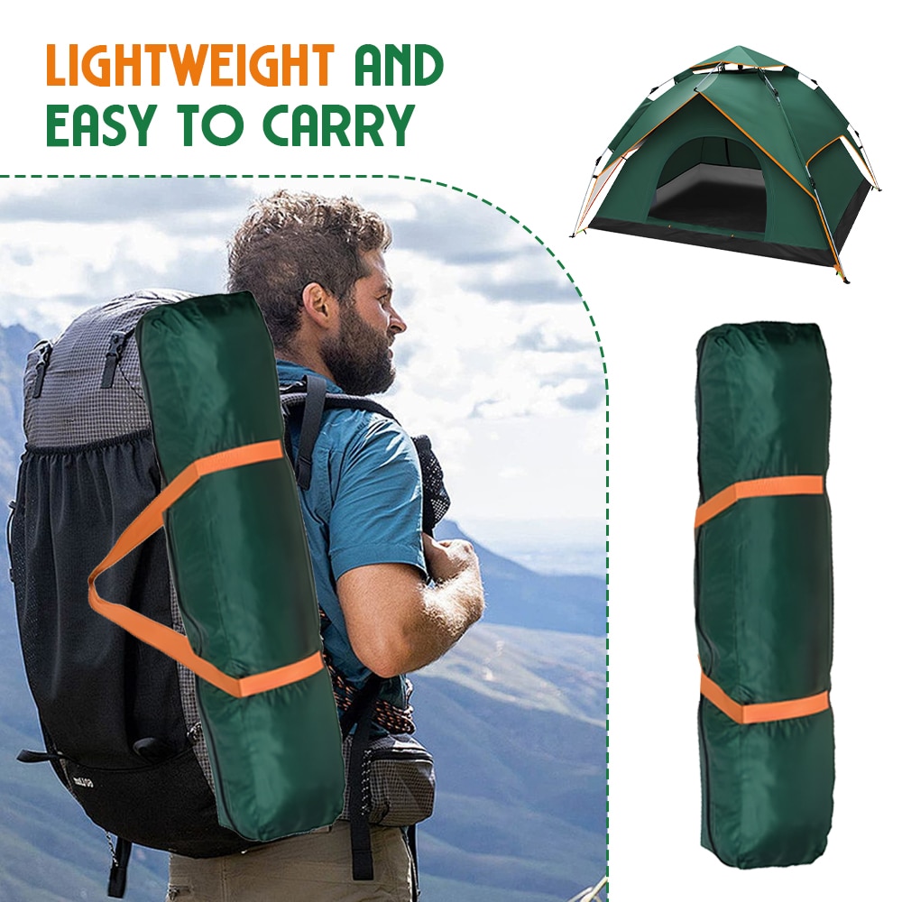 Cort Camping 3-4 Persoane, Impermeabil, Automata Pop-Up, 2 usi ...