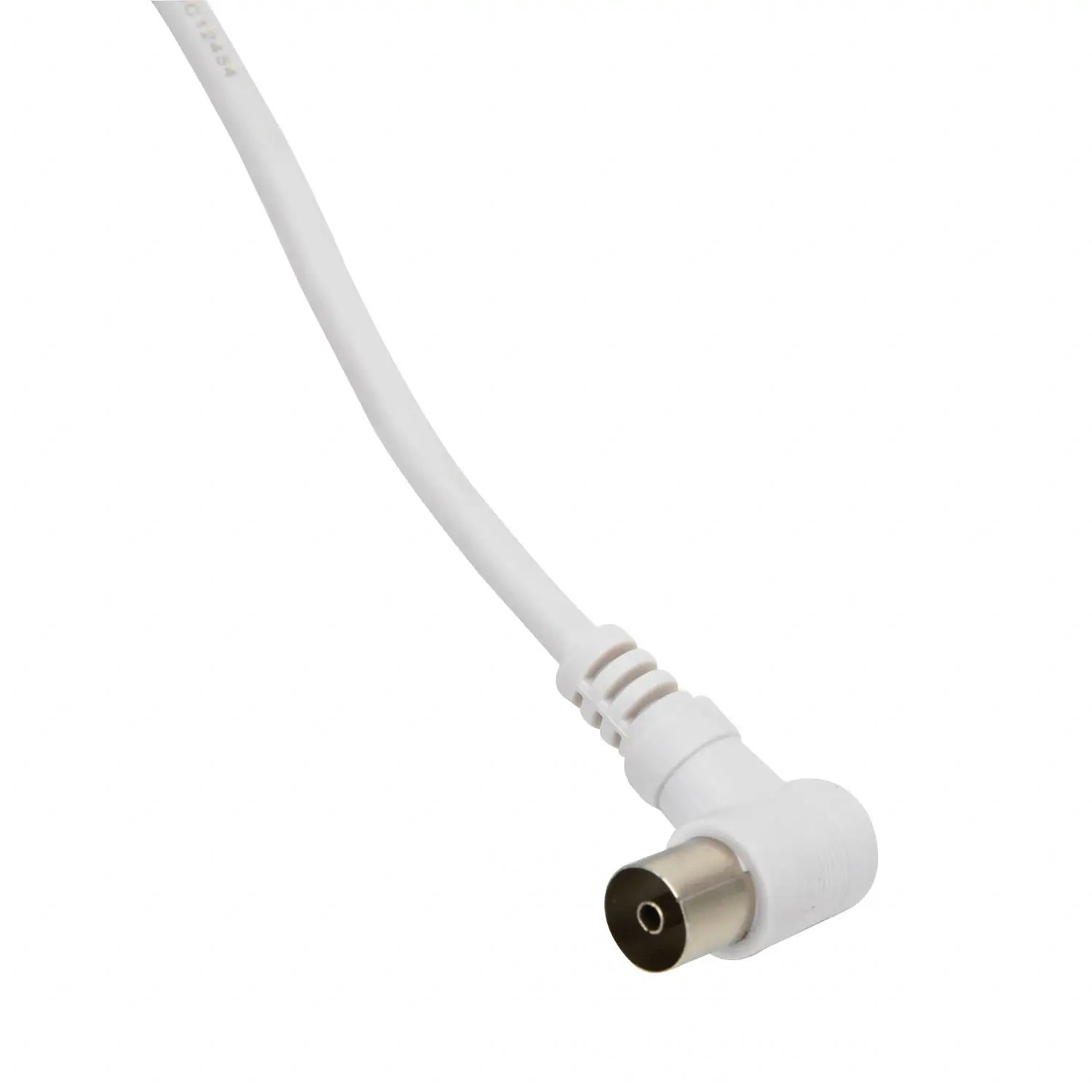 Cablu coaxial conectare TV, 1, 5 metri, conectori 90° Tata-Mama, pentru ...