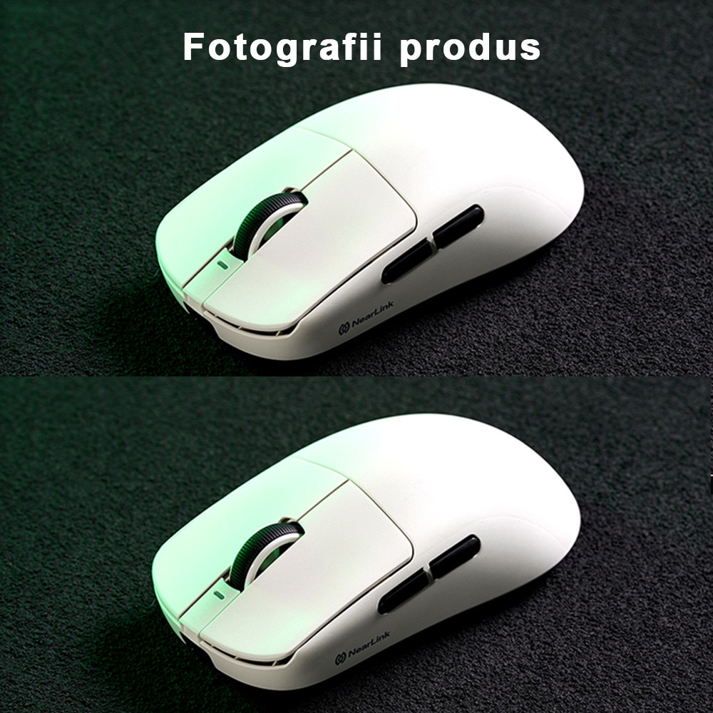 Mouse wireless gaming VXE R1 PRO alb | 3395 senzor | 4000Hz | 48g ultra ...