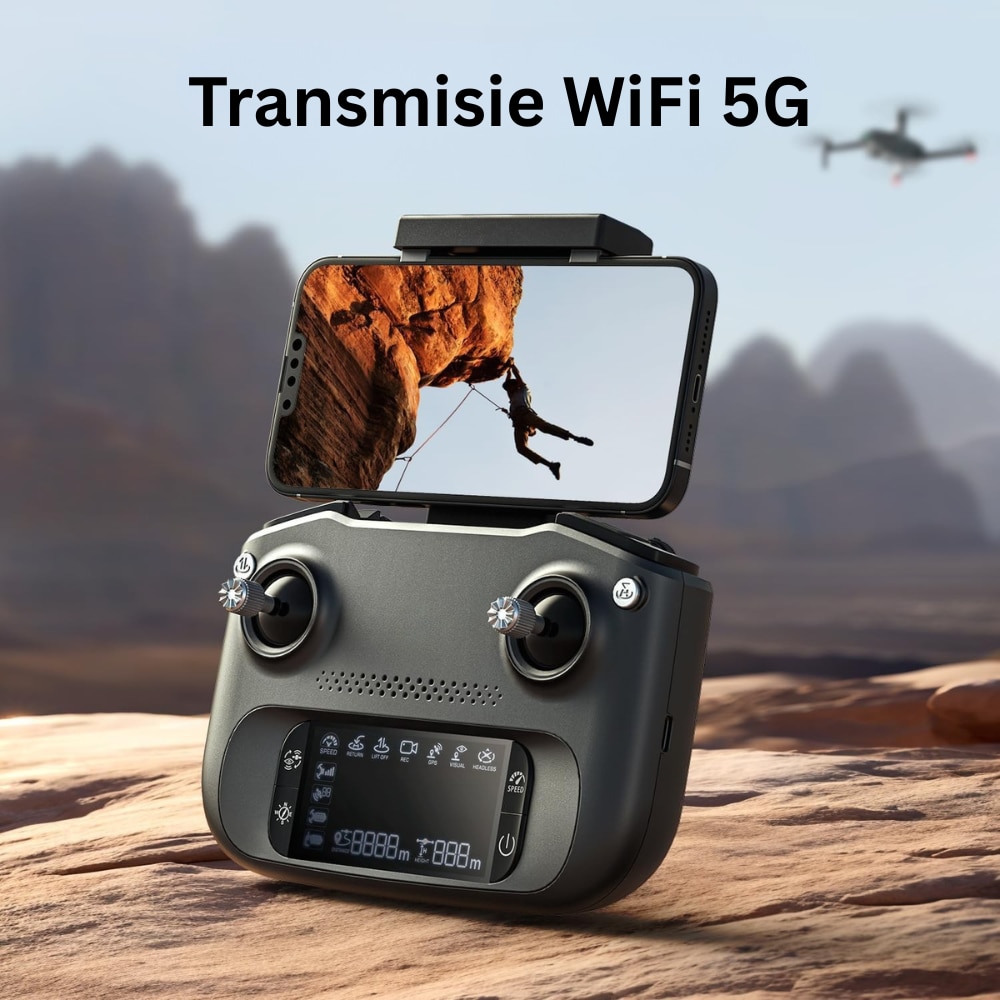 Drona cu Telecomanda HS175G, Camera 4K Ultra HD, Senzor CMOS Sony, WiFi ...
