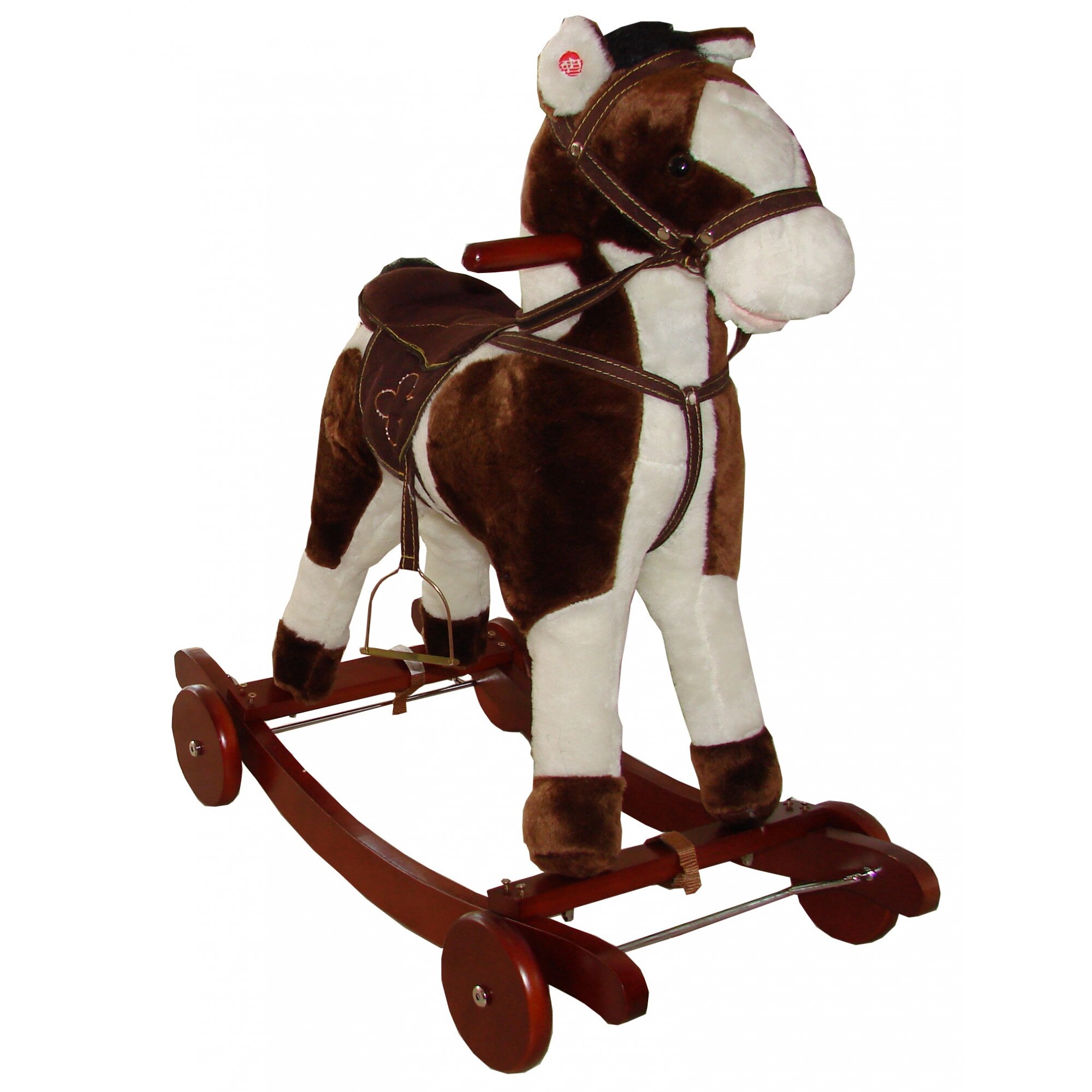 Calut balansoar de interior Sunshine Brown cu rotile - eMAG.ro