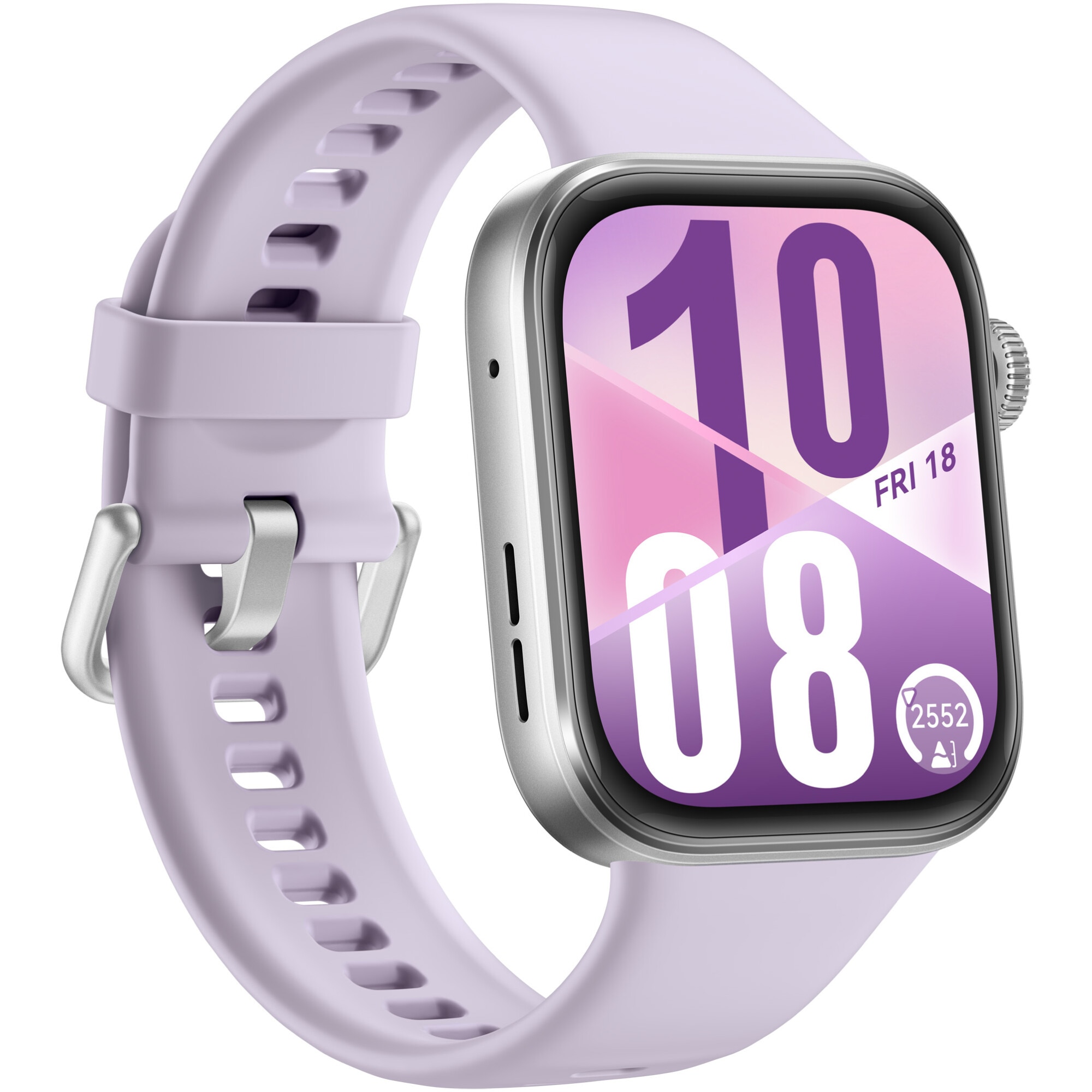 Smartwatch HUAWEI Watch Fit 4, Silver Body with Purple Fluoroelastomer ...