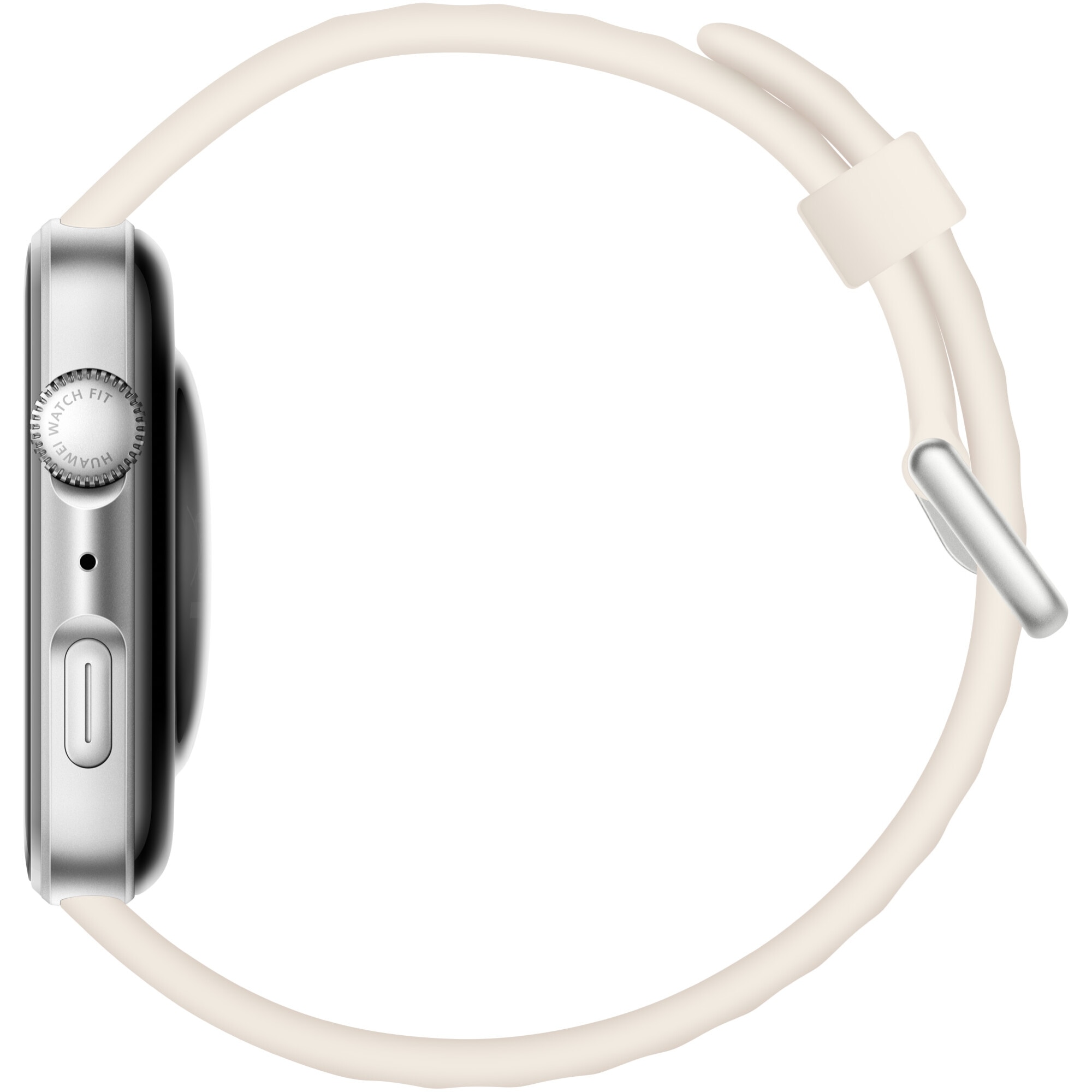 Smartwatch HUAWEI Watch Fit 4, Silver Body with White Fluoroelastomer ...