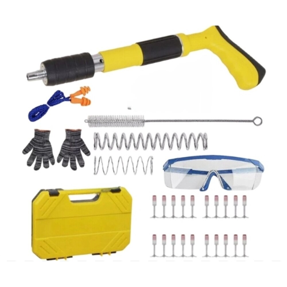 Set scule, Nailer manual din otel pentru tamplarie, 5 trepte de putere ...