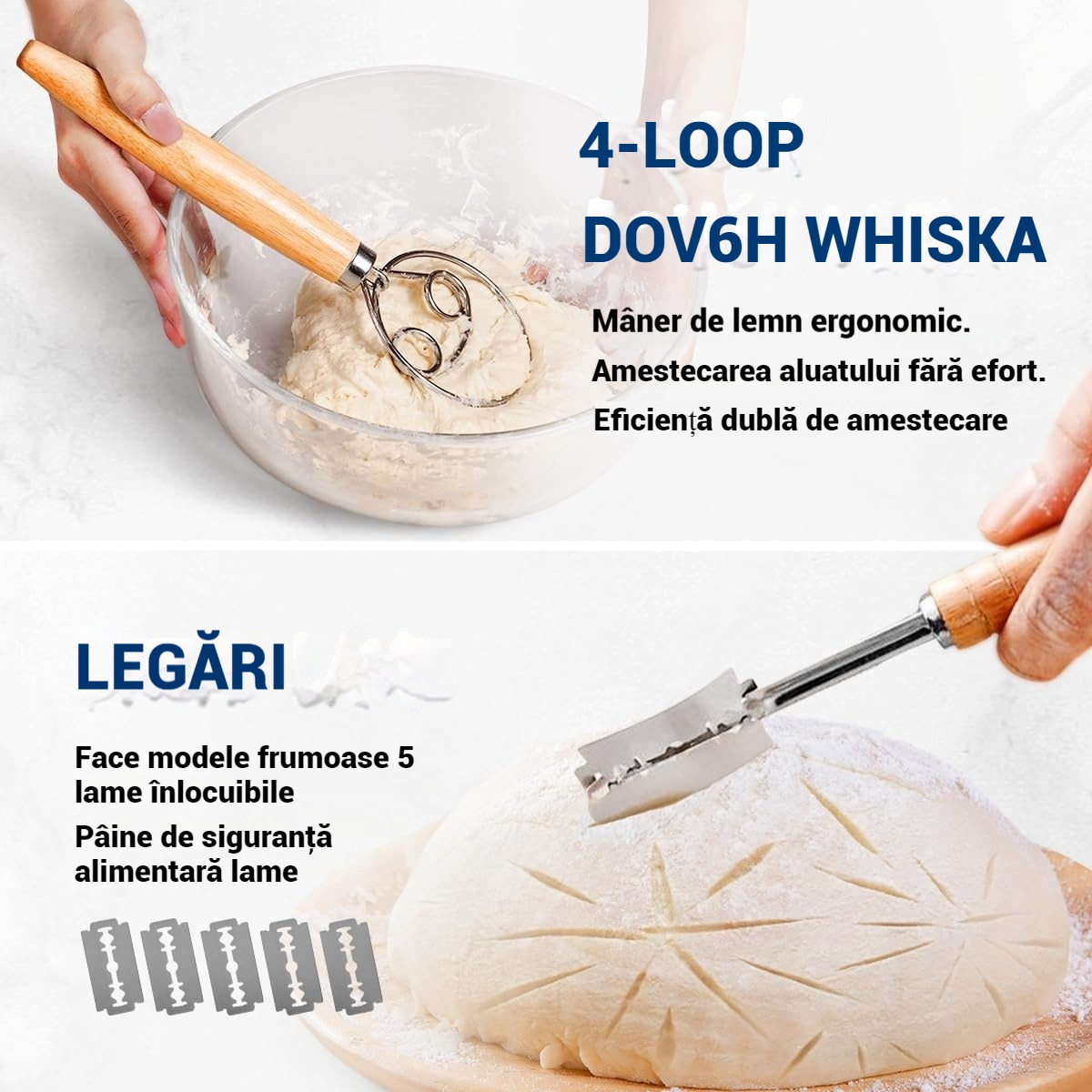 Set cosuri de fermentare pentru paine Supertina®, oval 25x15x9cm si ...