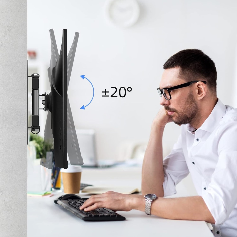Suport TV de Perete, Pivotant, Brat Reglabil, Reglabil Vertical ...