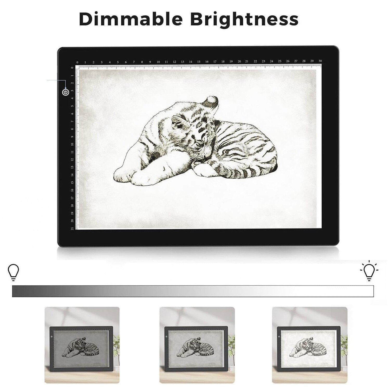 Placa de desen cu lumina A4, Ydene®, Set Cutie Luminoasa LED A4, Placa ...