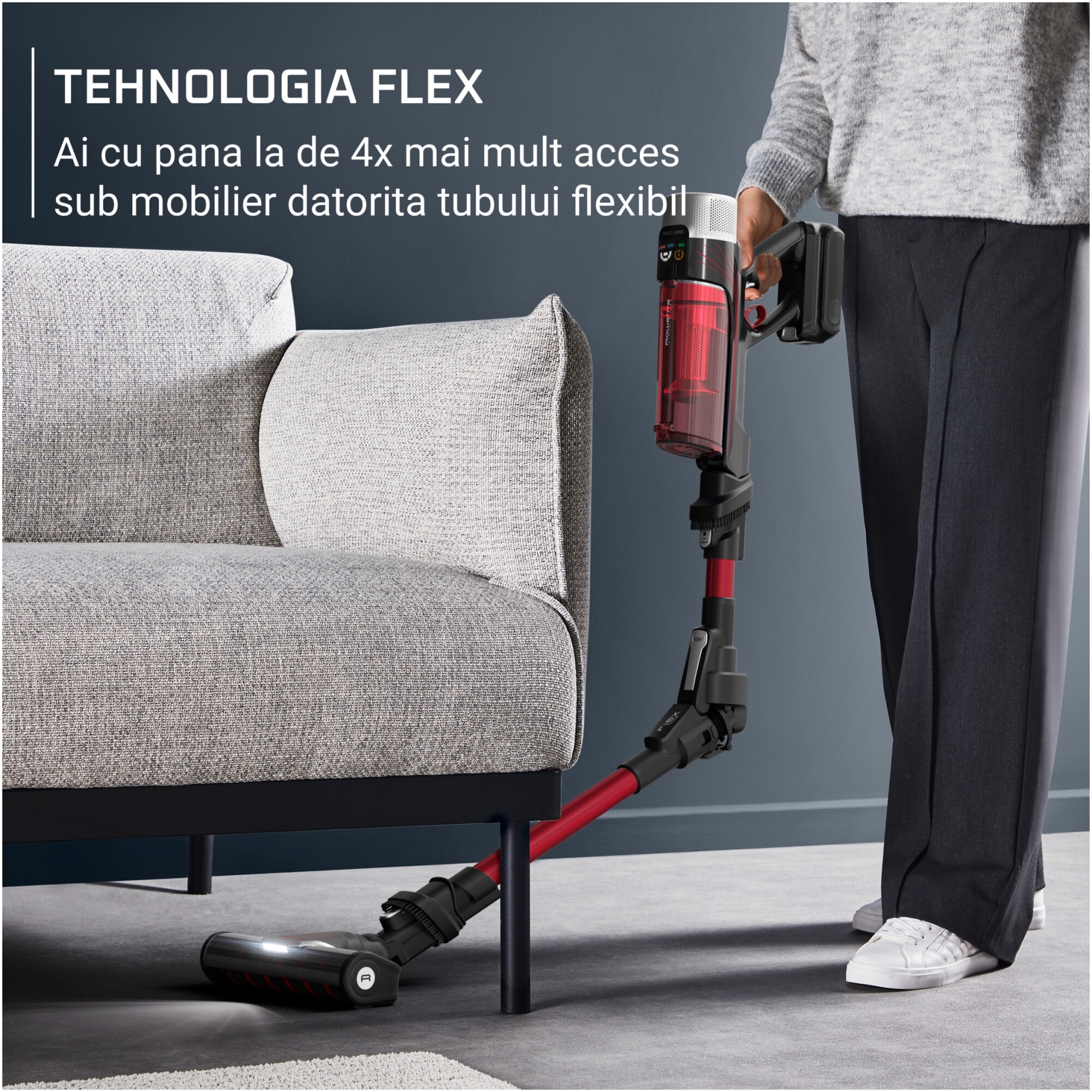 Aspirator vertical fara fir Rowenta X-Force Flex 9.60 Allergy RH2099WO ...